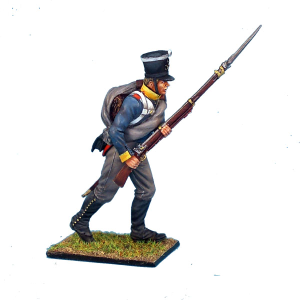 Nap0155 Prussian 11th Line Musketeer Advancing With Shako